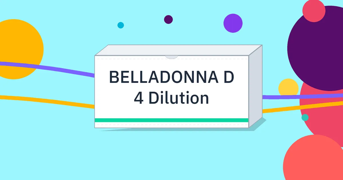 Symbolbild: Packung mit der Aufschrift BELLADONNA D 4 Dilution (PZN 01760279) – Verfügbarkeit und Bezug in Apotheken in Frankfurt am Main