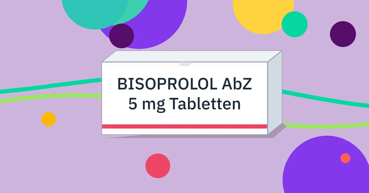 Symbolbild: Packung mit der Aufschrift BISOPROLOL AbZ 5 mg Tabletten (PZN 01014926) – Verfügbarkeit und Bezug in Apotheken in Frankfurt am Main