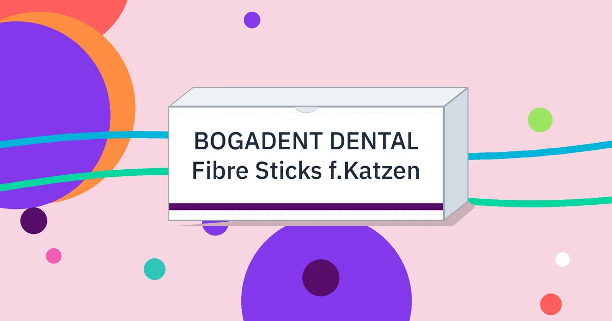 Symbolbild: Packung mit der Aufschrift BOGADENT DENTAL Fibre Sticks f.Katzen (PZN 13989998) – Verfügbarkeit und Bezug in Apotheken in Frankfurt am Main