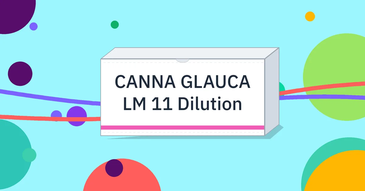 Symbolbild: Packung mit der Aufschrift CANNA GLAUCA LM 11 Dilution (PZN 13412980) – Verfügbarkeit und Bezug in Apotheken in Frankfurt am Main