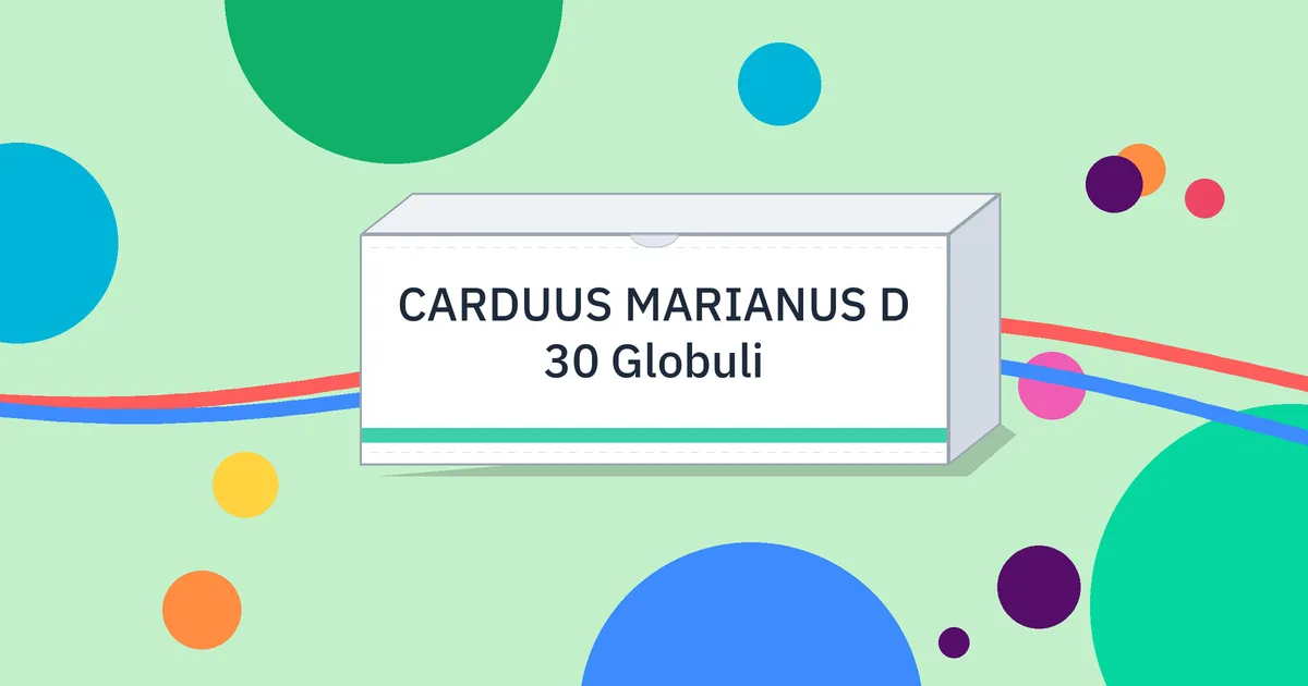 Symbolbild: Packung mit der Aufschrift CARDUUS MARIANUS D 30 Globuli (PZN 00907757) – Verfügbarkeit und Bezug in Apotheken in Frankfurt am Main