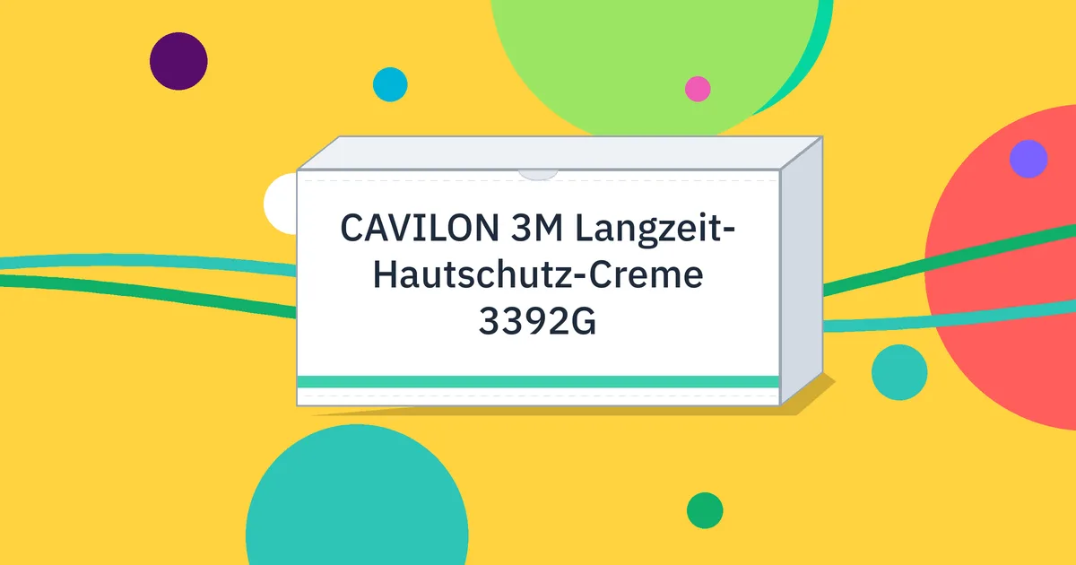 Symbolbild: Packung mit der Aufschrift CAVILON 3M Langzeit-Hautschutz-Creme 3392G (PZN 19471541) – Verfügbarkeit und Bezug in Apotheken in Frankfurt am Main