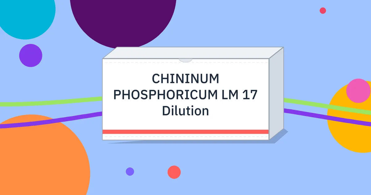 Symbolbild: Packung mit der Aufschrift CHININUM PHOSPHORICUM LM 17 Dilution (PZN 15867153) – Verfügbarkeit und Bezug in Apotheken in Frankfurt am Main