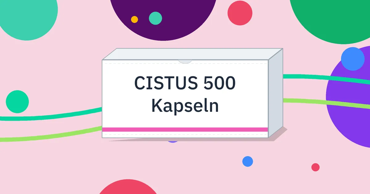 Symbolbild: Packung mit der Aufschrift CISTUS 500 Kapseln (PZN 13599694) – Verfügbarkeit und Bezug in Apotheken in Frankfurt am Main