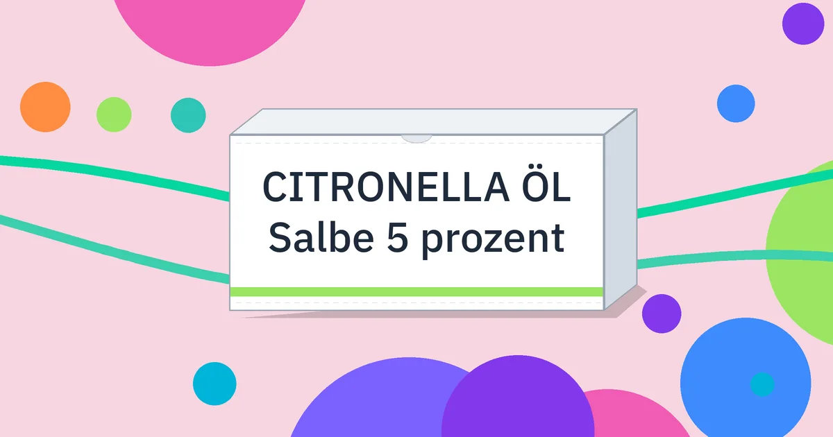 Symbolbild: Packung mit der Aufschrift CITRONELLA ÖL Salbe 5 prozent (PZN 18179979) – Verfügbarkeit und Bezug in Apotheken in Frankfurt am Main