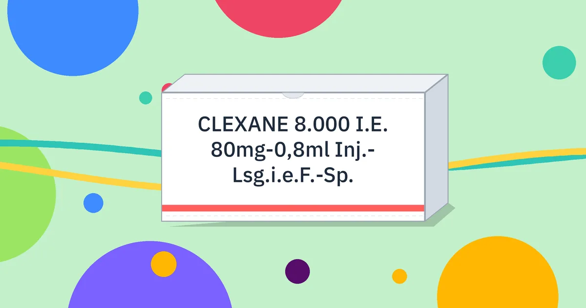 Symbolbild: Packung mit der Aufschrift CLEXANE 8.000 I.E. 80mg-0,8ml Inj.-Lsg.i.e.F.-Sp. (PZN 16770415) – Verfügbarkeit und Bezug in Apotheken in Frankfurt am Main
