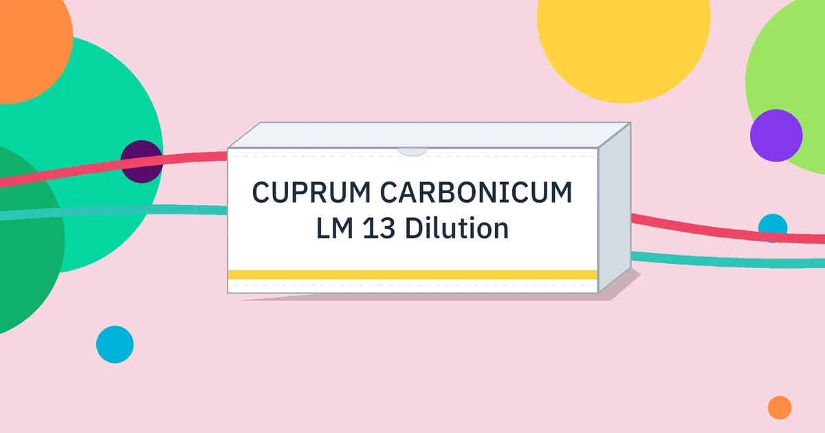 Symbolbild: Packung mit der Aufschrift CUPRUM CARBONICUM LM 13 Dilution (PZN 17853304) – Verfügbarkeit und Bezug in Apotheken in Frankfurt am Main