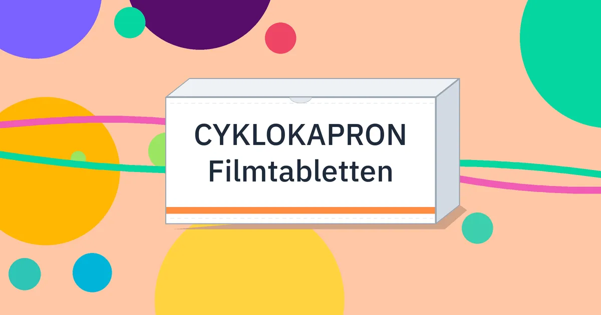 Symbolbild: Packung mit der Aufschrift CYKLOKAPRON Filmtabletten (PZN 01390629) – Verfügbarkeit und Bezug in Apotheken in Frankfurt am Main