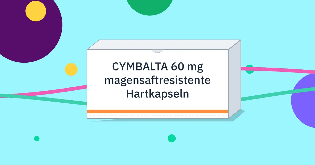 Symbolbild: Packung mit der Aufschrift CYMBALTA 60 mg magensaftresistente Hartkapseln (PZN 00403548) – Verfügbarkeit und Bezug in Apotheken in Frankfurt am Main