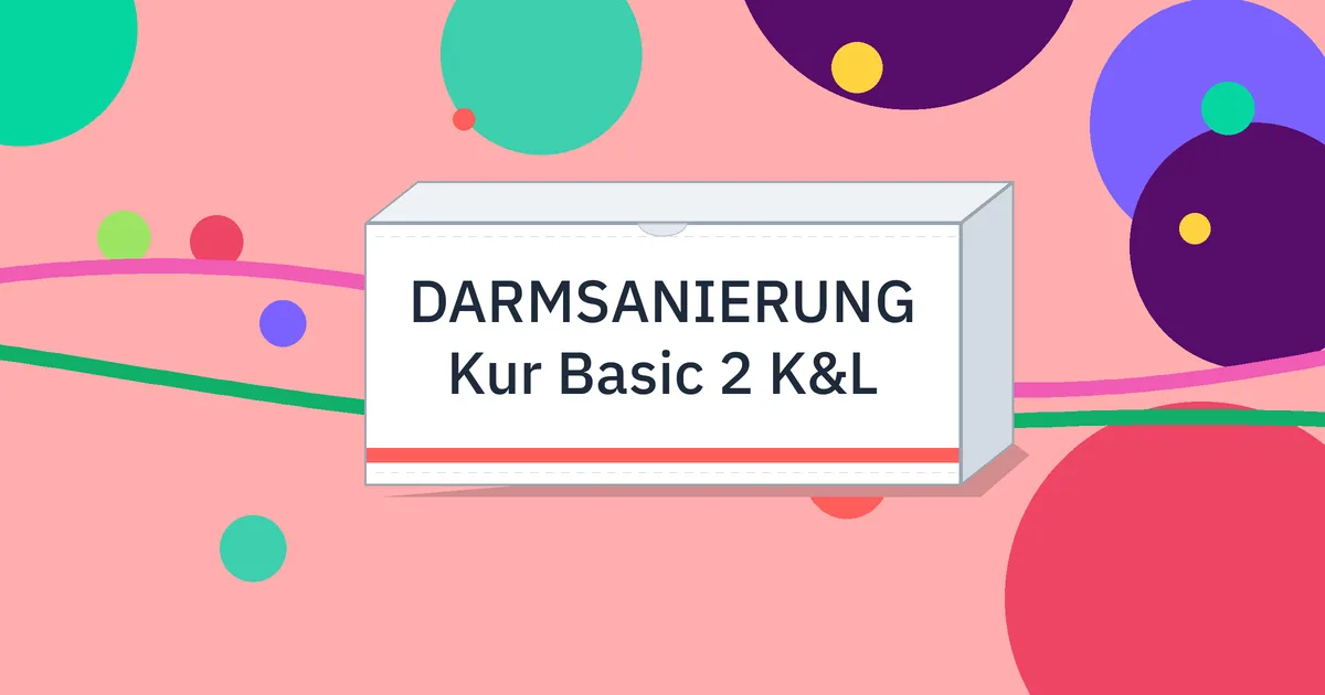 Symbolbild: Packung mit der Aufschrift DARMSANIERUNG Kur Basic 2 K&L (PZN 16900711) – Verfügbarkeit und Bezug in Apotheken in Frankfurt am Main