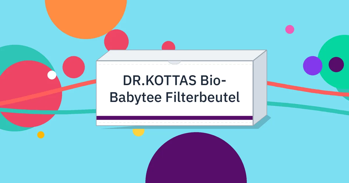 Symbolbild: Packung mit der Aufschrift DR.KOTTAS Bio-Babytee Filterbeutel (PZN 09919696) – Verfügbarkeit und Bezug in Apotheken in Frankfurt am Main