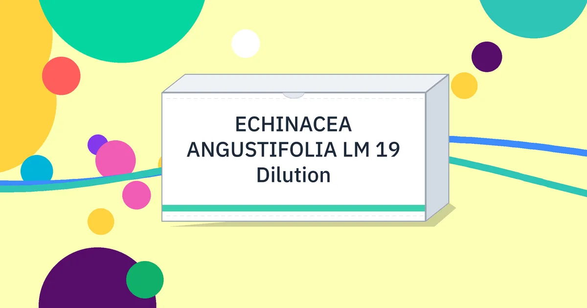 Symbolbild: Packung mit der Aufschrift ECHINACEA ANGUSTIFOLIA LM 19 Dilution (PZN 12844016) – Verfügbarkeit und Bezug in Apotheken in Frankfurt am Main