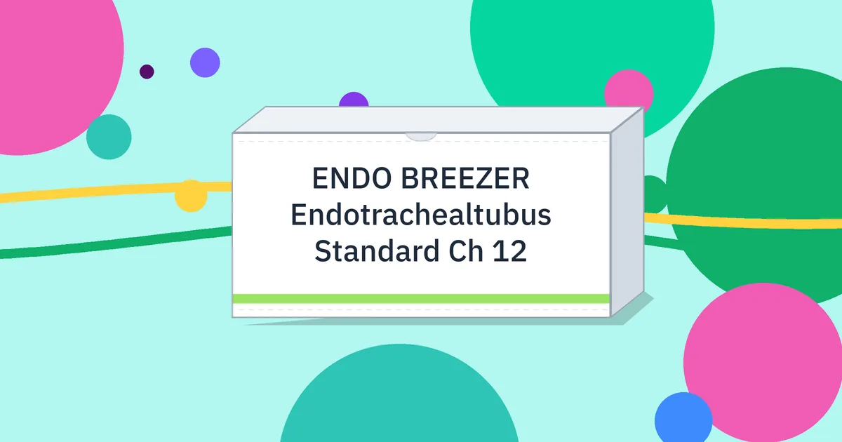 Symbolbild: Packung mit der Aufschrift ENDO BREEZER Endotrachealtubus Standard Ch 12 (PZN 16783636) – Verfügbarkeit und Bezug in Apotheken in Frankfurt am Main