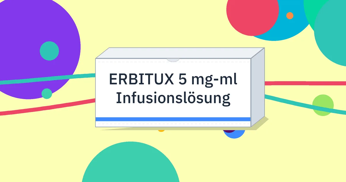 Symbolbild: Packung mit der Aufschrift ERBITUX 5 mg-ml Infusionslösung (PZN 00493540) – Verfügbarkeit und Bezug in Apotheken in Frankfurt am Main