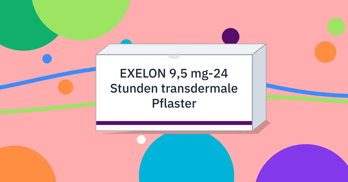 Symbolbild: Packung mit der Aufschrift EXELON 9,5 mg-24 Stunden transdermale Pflaster (PZN 11220673) – Verfügbarkeit und Bezug in Apotheken in Frankfurt am Main