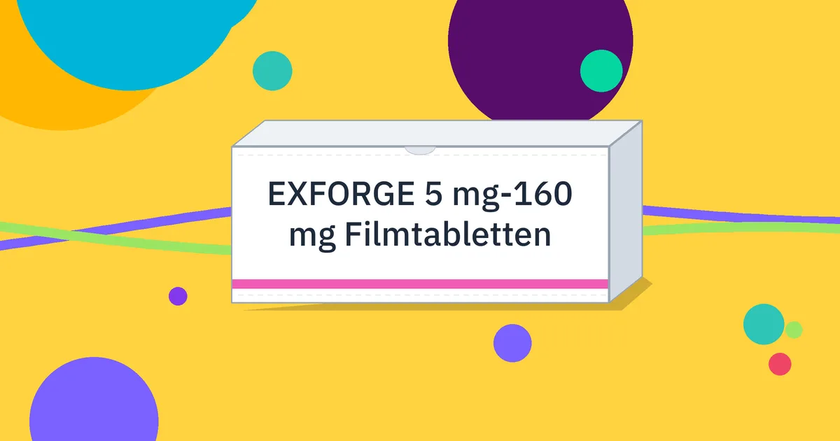 Symbolbild: Packung mit der Aufschrift EXFORGE 5 mg-160 mg Filmtabletten (PZN 12483222) – Verfügbarkeit und Bezug in Apotheken in Frankfurt am Main