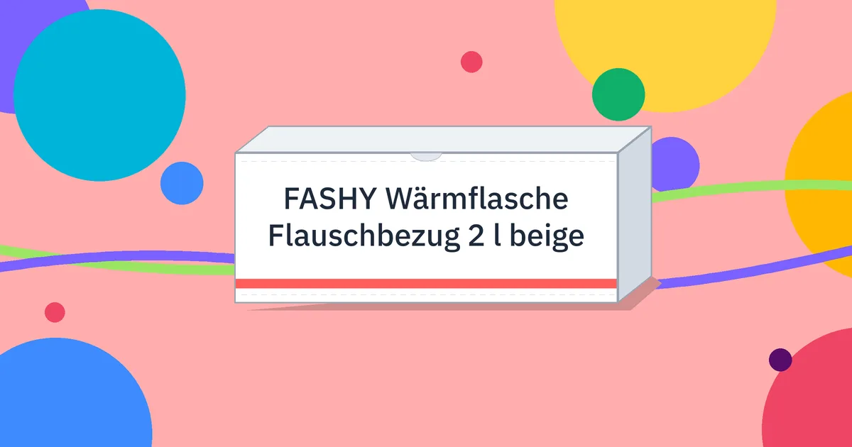 Symbolbild: Packung mit der Aufschrift FASHY Wärmflasche Flauschbezug 2 l beige (PZN 19682462) – Verfügbarkeit und Bezug in Apotheken in Frankfurt am Main
