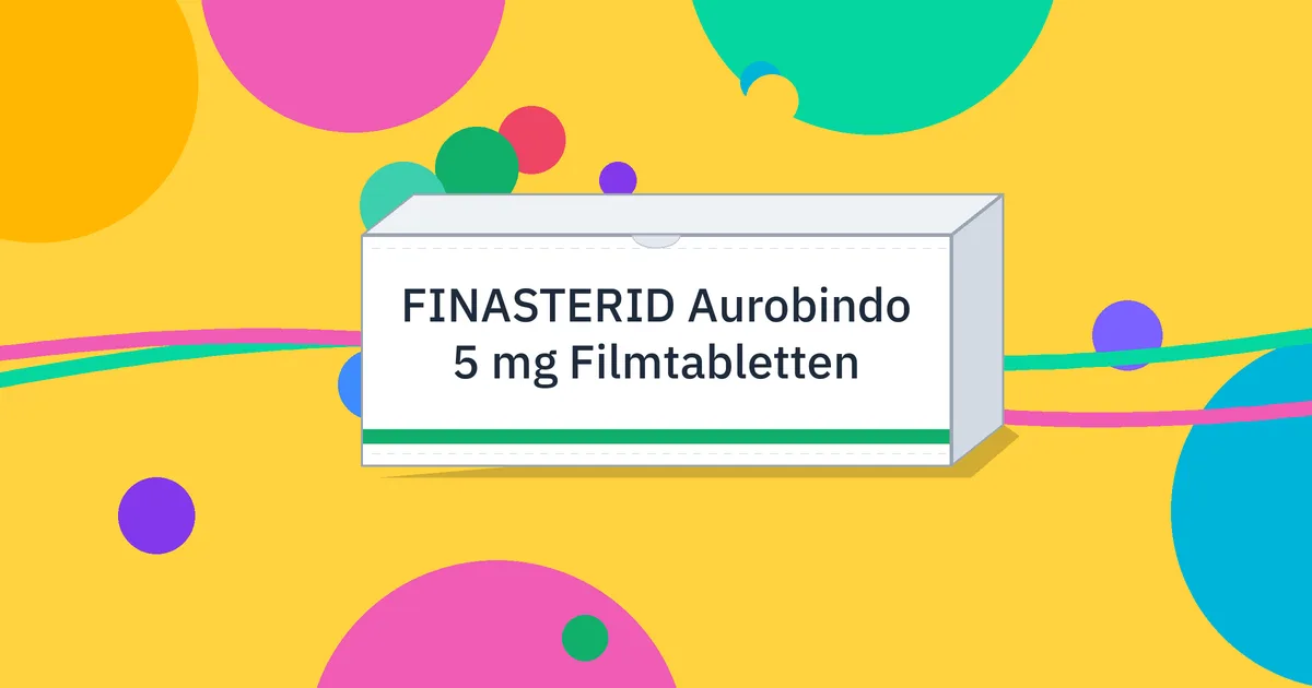 Symbolbild: Packung mit der Aufschrift FINASTERID Aurobindo 5 mg Filmtabletten (PZN 05454390) – Verfügbarkeit und Bezug in Apotheken in Frankfurt am Main