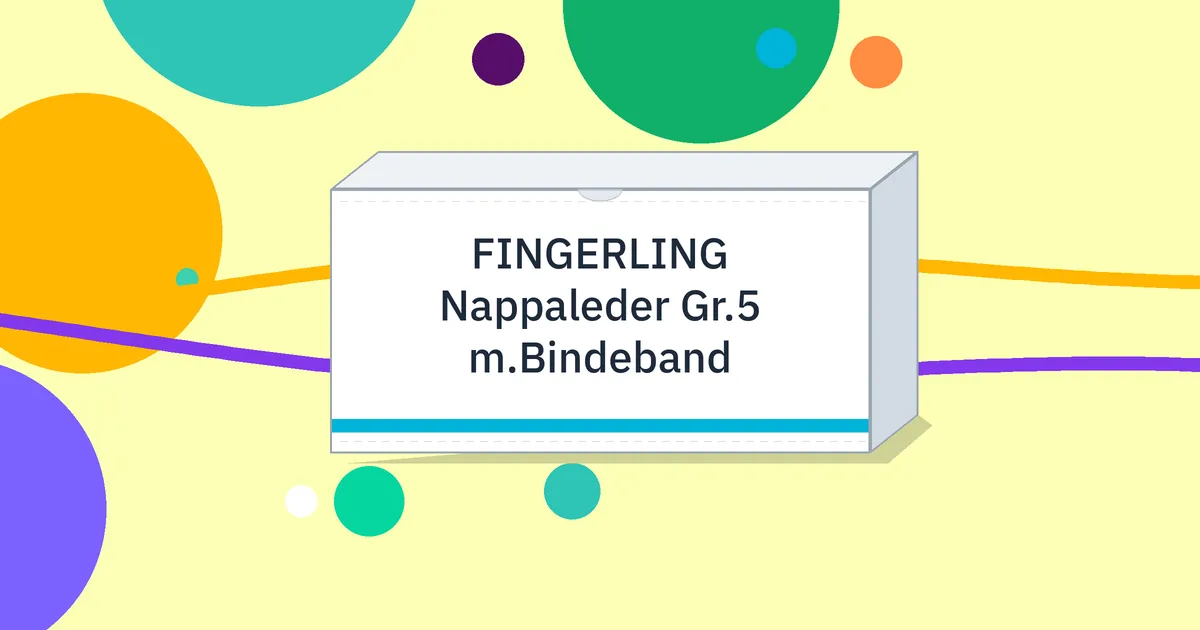 Symbolbild: Packung mit der Aufschrift FINGERLING Nappaleder Gr.5 m.Bindeband (PZN 04096994) – Verfügbarkeit und Bezug in Apotheken in Frankfurt am Main