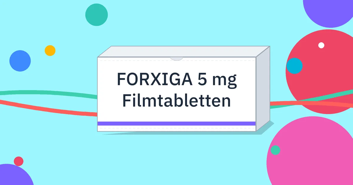Symbolbild: Packung mit der Aufschrift FORXIGA 5 mg Filmtabletten (PZN 17852279) – Verfügbarkeit und Bezug in Apotheken in Frankfurt am Main