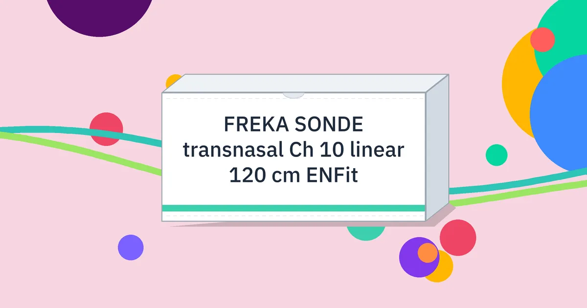 Symbolbild: Packung mit der Aufschrift FREKA SONDE transnasal Ch 10 linear 120 cm ENFit (PZN 12351058) – Verfügbarkeit und Bezug in Apotheken in Frankfurt am Main