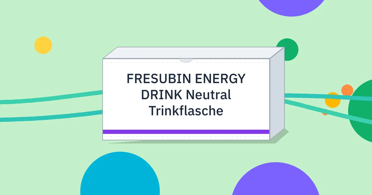 Symbolbild: Packung mit der Aufschrift FRESUBIN ENERGY DRINK Neutral Trinkflasche (PZN 09730326) – Verfügbarkeit und Bezug in Apotheken in Frankfurt am Main