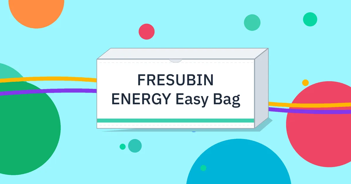 Symbolbild: Packung mit der Aufschrift FRESUBIN ENERGY Easy Bag (PZN 02840483) – Verfügbarkeit und Bezug in Apotheken in Frankfurt am Main