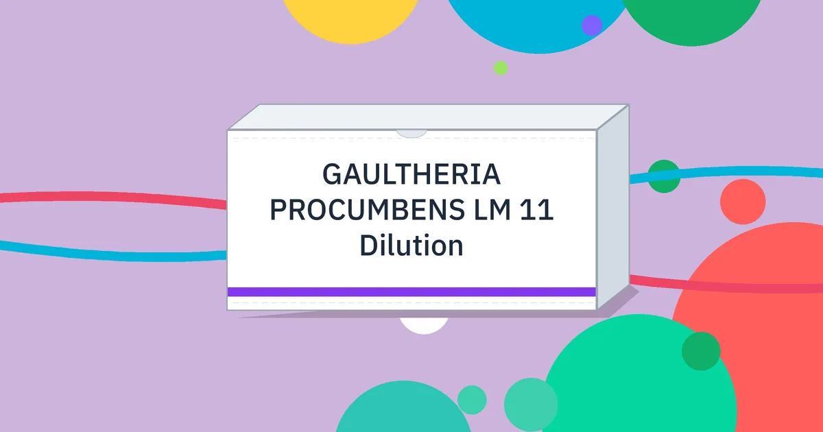 Symbolbild: Packung mit der Aufschrift GAULTHERIA PROCUMBENS LM 11 Dilution (PZN 13498958) – Verfügbarkeit und Bezug in Apotheken in Frankfurt am Main