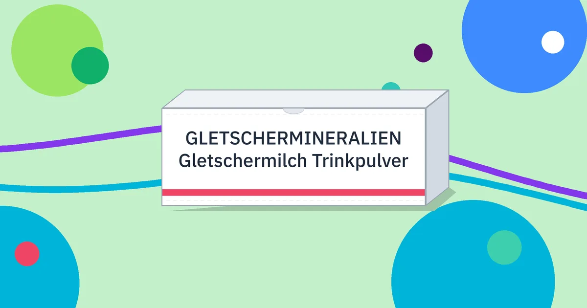 Symbolbild: Packung mit der Aufschrift GLETSCHERMINERALIEN Gletschermilch Trinkpulver (PZN 20061860) – Verfügbarkeit und Bezug in Apotheken in Frankfurt am Main