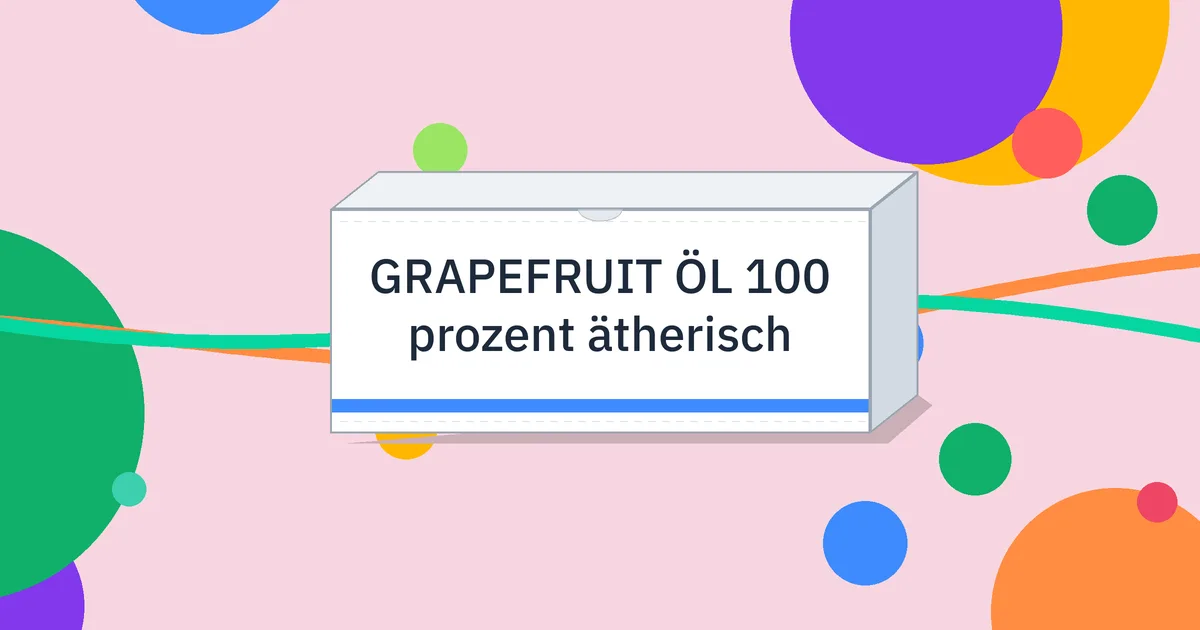 Symbolbild: Packung mit der Aufschrift GRAPEFRUIT ÖL 100 prozent ätherisch (PZN 07205596) – Verfügbarkeit und Bezug in Apotheken in Frankfurt am Main