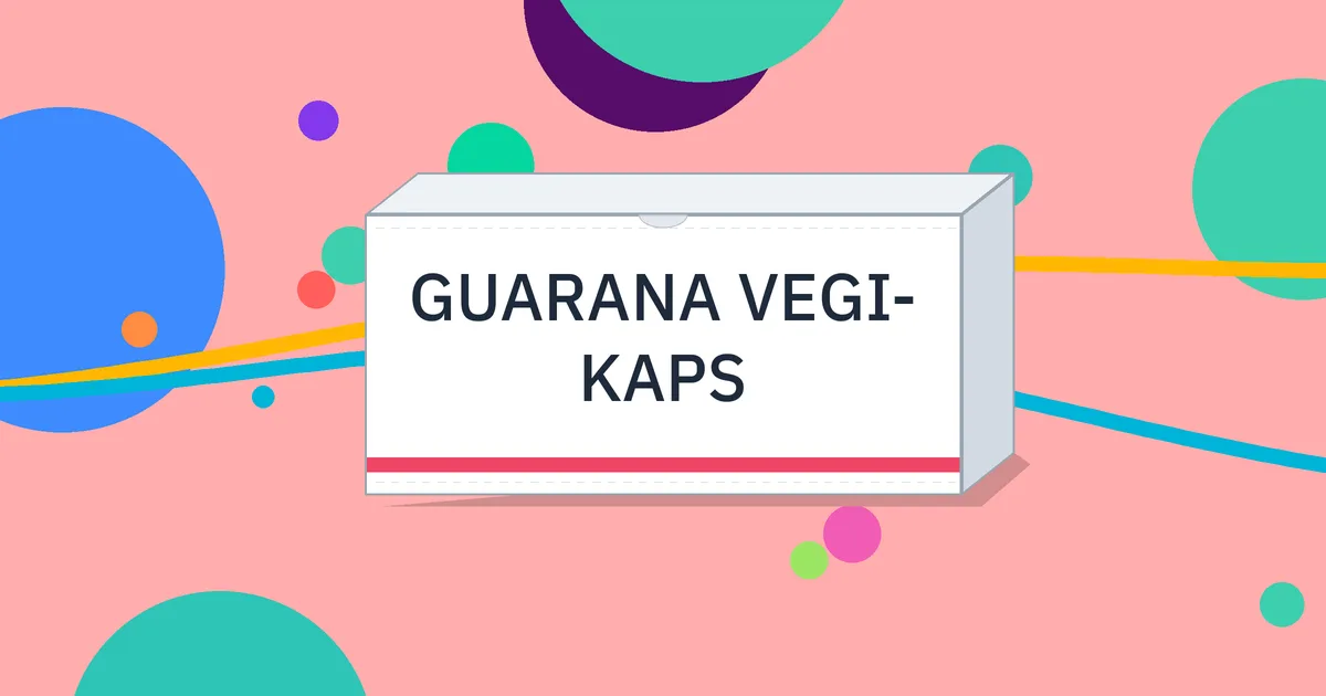 Symbolbild: Packung mit der Aufschrift GUARANA VEGI-KAPS (PZN 13747048) – Verfügbarkeit und Bezug in Apotheken in Frankfurt am Main