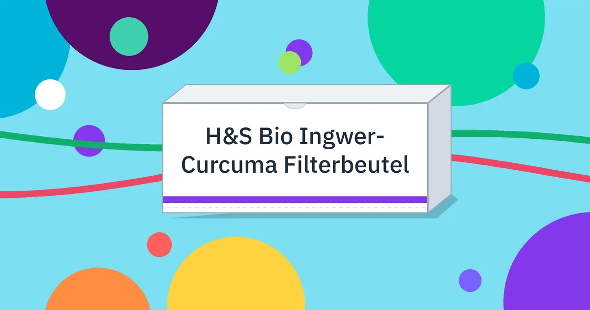Symbolbild: Packung mit der Aufschrift H&S Bio Ingwer-Curcuma Filterbeutel (PZN 17442529) – Verfügbarkeit und Bezug in Apotheken in Frankfurt am Main