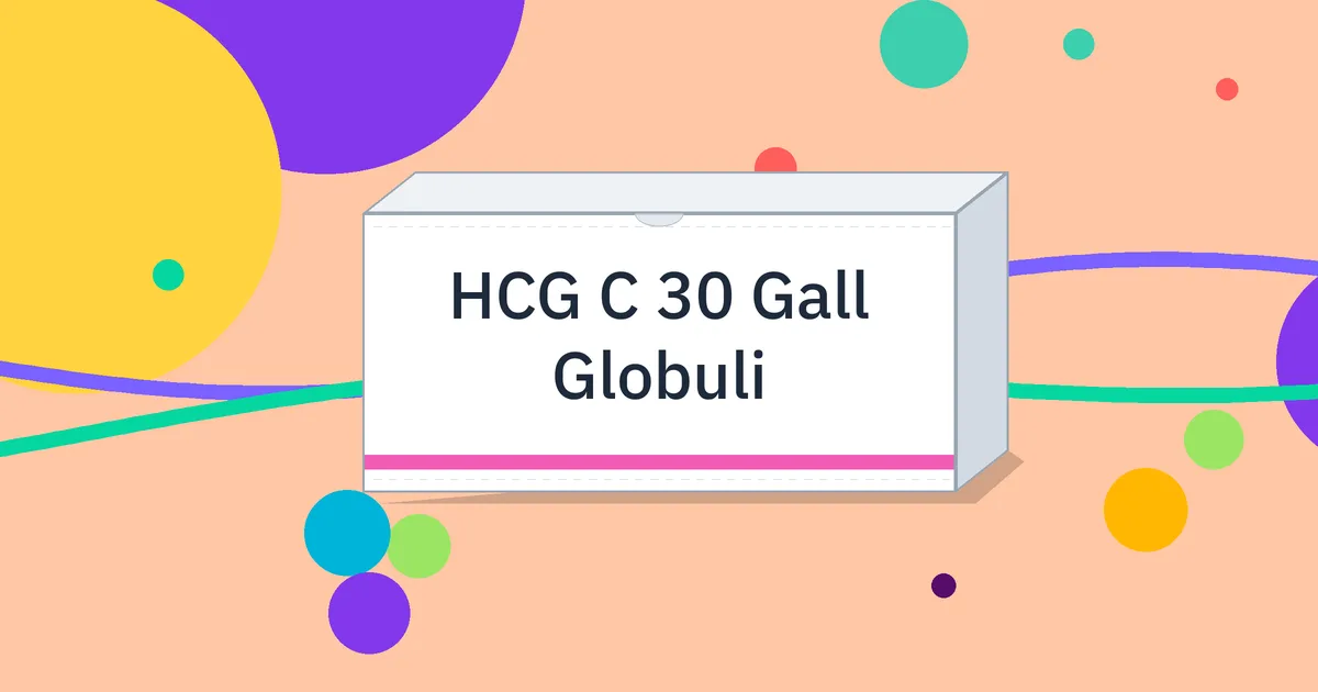 Symbolbild: Packung mit der Aufschrift HCG C 30 Gall Globuli (PZN 11658518) – Verfügbarkeit und Bezug in Apotheken in Frankfurt am Main