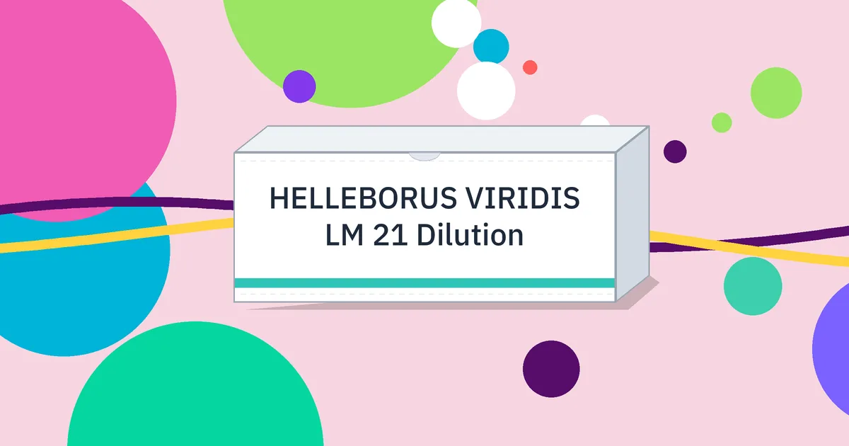 Symbolbild: Packung mit der Aufschrift HELLEBORUS VIRIDIS LM 21 Dilution (PZN 12886724) – Verfügbarkeit und Bezug in Apotheken in Frankfurt am Main