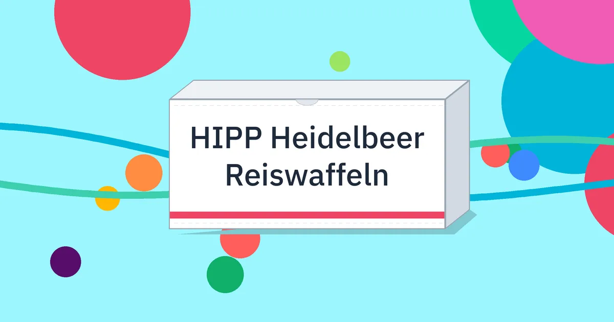 Symbolbild: Packung mit der Aufschrift HIPP Heidelbeer Reiswaffeln (PZN 11598029) – Verfügbarkeit und Bezug in Apotheken in Frankfurt am Main