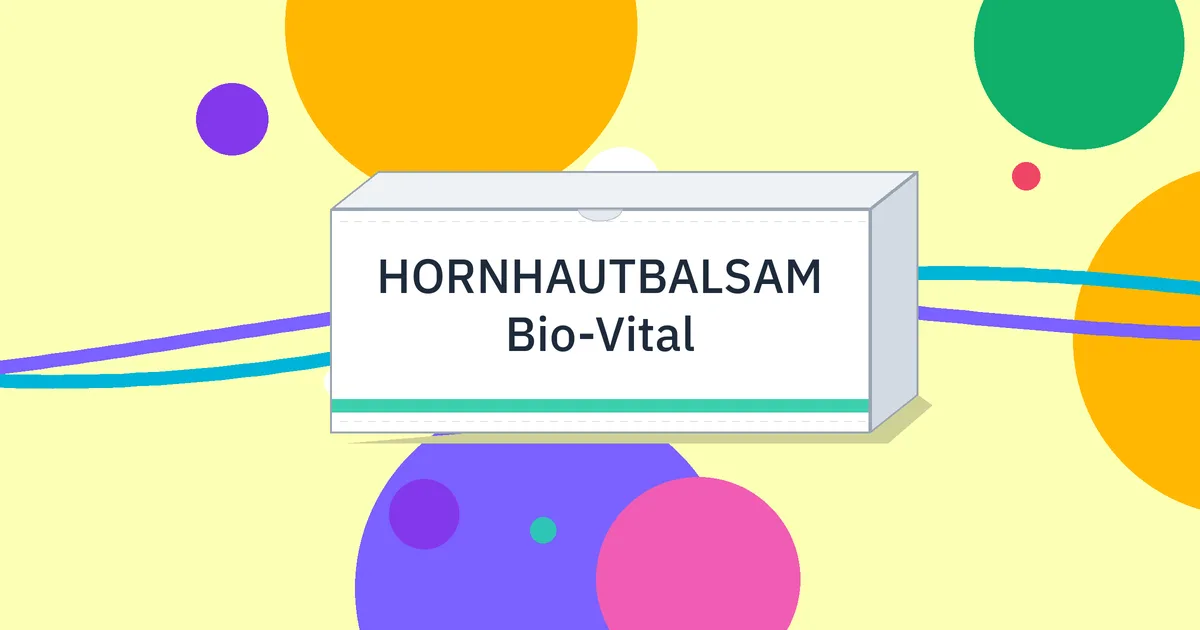 Symbolbild: Packung mit der Aufschrift HORNHAUTBALSAM Bio-Vital (PZN 15422445) – Verfügbarkeit und Bezug in Apotheken in Frankfurt am Main