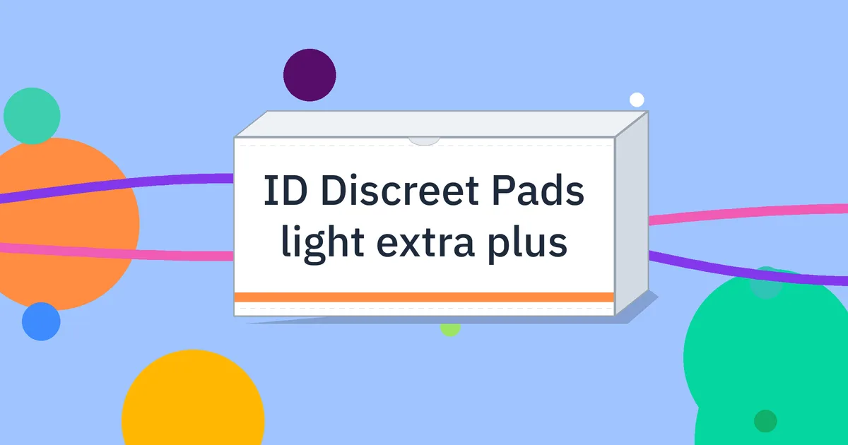 Symbolbild: Packung mit der Aufschrift ID Discreet Pads light extra plus (PZN 19648749) – Verfügbarkeit und Bezug in Apotheken in Frankfurt am Main