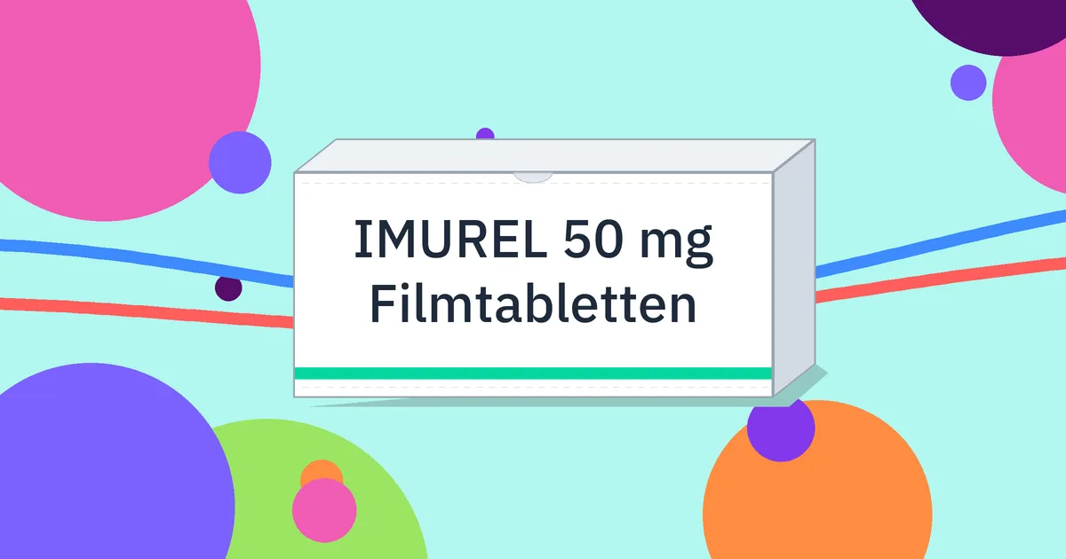 Symbolbild: Packung mit der Aufschrift IMUREL 50 mg Filmtabletten (PZN 08763878) – Verfügbarkeit und Bezug in Apotheken in Frankfurt am Main