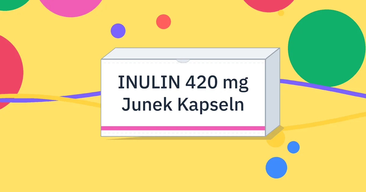 Symbolbild: Packung mit der Aufschrift INULIN 420 mg Junek Kapseln (PZN 10396890) – Verfügbarkeit und Bezug in Apotheken in Frankfurt am Main