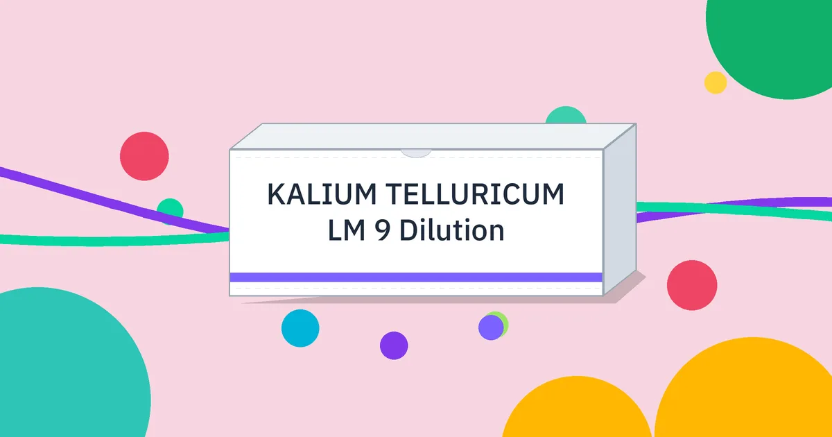 Symbolbild: Packung mit der Aufschrift KALIUM TELLURICUM LM 9 Dilution (PZN 12927191) – Verfügbarkeit und Bezug in Apotheken in Frankfurt am Main