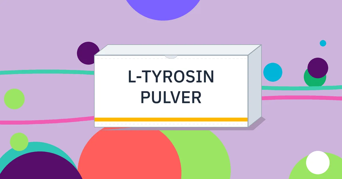 Symbolbild: Packung mit der Aufschrift L-TYROSIN PULVER (PZN 18223516) – Verfügbarkeit und Bezug in Apotheken in Frankfurt am Main
