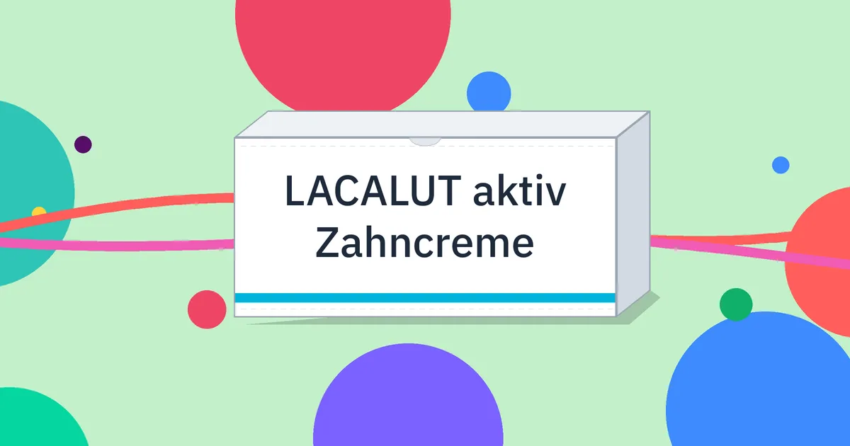 Symbolbild: Packung mit der Aufschrift LACALUT aktiv Zahncreme (PZN 05484132) – Verfügbarkeit und Bezug in Apotheken in Frankfurt am Main