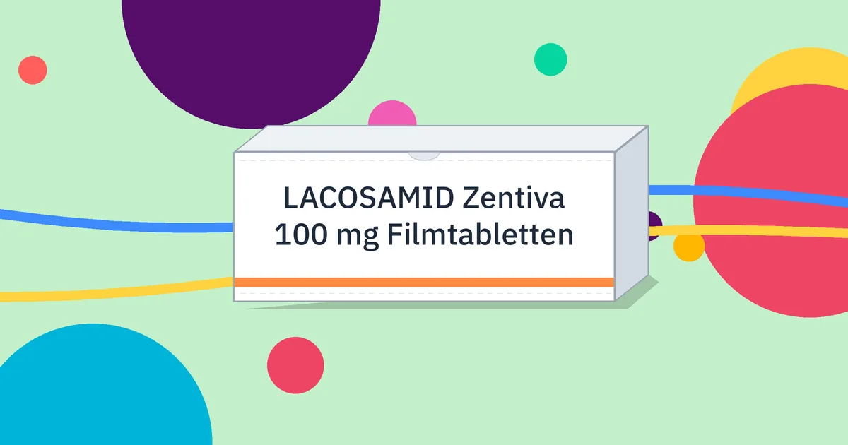 Symbolbild: Packung mit der Aufschrift LACOSAMID Zentiva 100 mg Filmtabletten (PZN 17593547) – Verfügbarkeit und Bezug in Apotheken in Frankfurt am Main
