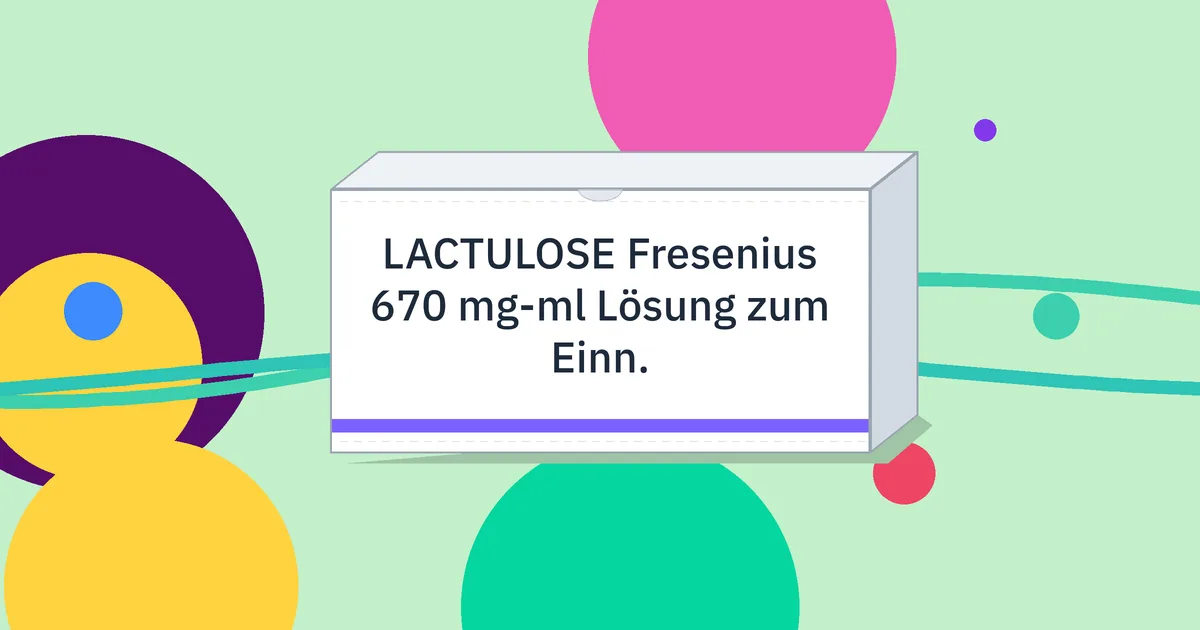 Symbolbild: Packung mit der Aufschrift LACTULOSE Fresenius 670 mg-ml Lösung zum Einn. (PZN 11879544) – Verfügbarkeit und Bezug in Apotheken in Frankfurt am Main