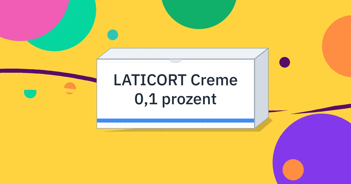 Symbolbild: Packung mit der Aufschrift LATICORT Creme 0,1 prozent (PZN 00278014) – Verfügbarkeit und Bezug in Apotheken in Frankfurt am Main