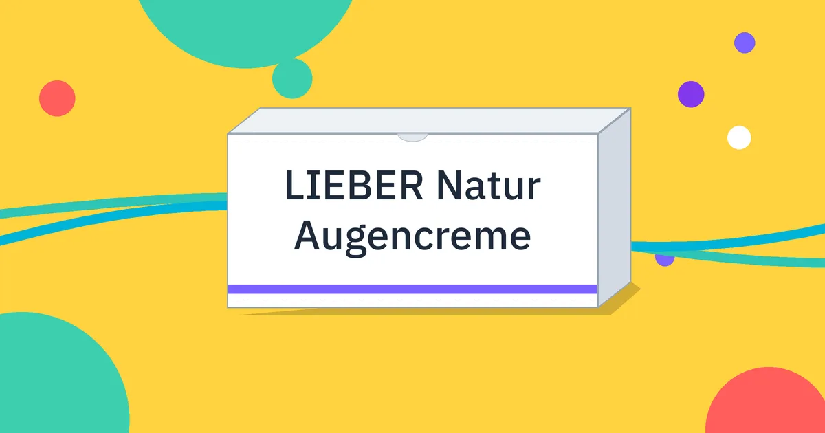 Symbolbild: Packung mit der Aufschrift LIEBER Natur Augencreme (PZN 18070610) – Verfügbarkeit und Bezug in Apotheken in Frankfurt am Main