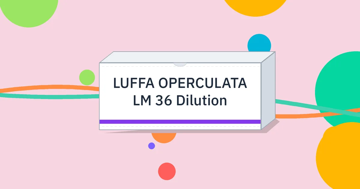 Symbolbild: Packung mit der Aufschrift LUFFA OPERCULATA LM 36 Dilution (PZN 12933530) – Verfügbarkeit und Bezug in Apotheken in Frankfurt am Main