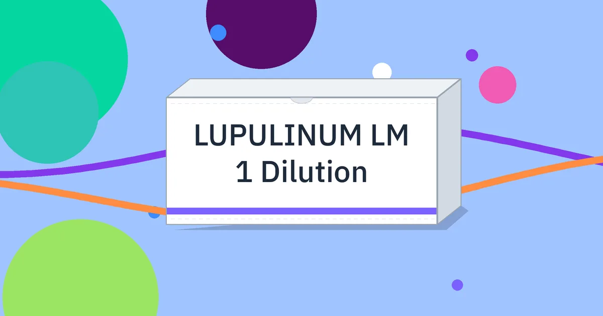 Symbolbild: Packung mit der Aufschrift LUPULINUM LM 1 Dilution (PZN 13536506) – Verfügbarkeit und Bezug in Apotheken in Frankfurt am Main