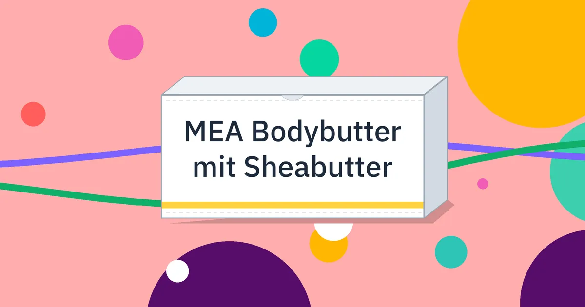 Symbolbild: Packung mit der Aufschrift MEA Bodybutter mit Sheabutter (PZN 14293081) – Verfügbarkeit und Bezug in Apotheken in Frankfurt am Main