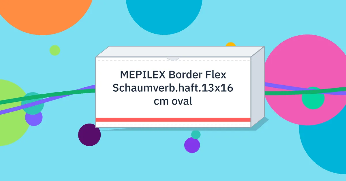 Symbolbild: Packung mit der Aufschrift MEPILEX Border Flex Schaumverb.haft.13x16 cm oval (PZN 14335170) – Verfügbarkeit und Bezug in Apotheken in Frankfurt am Main